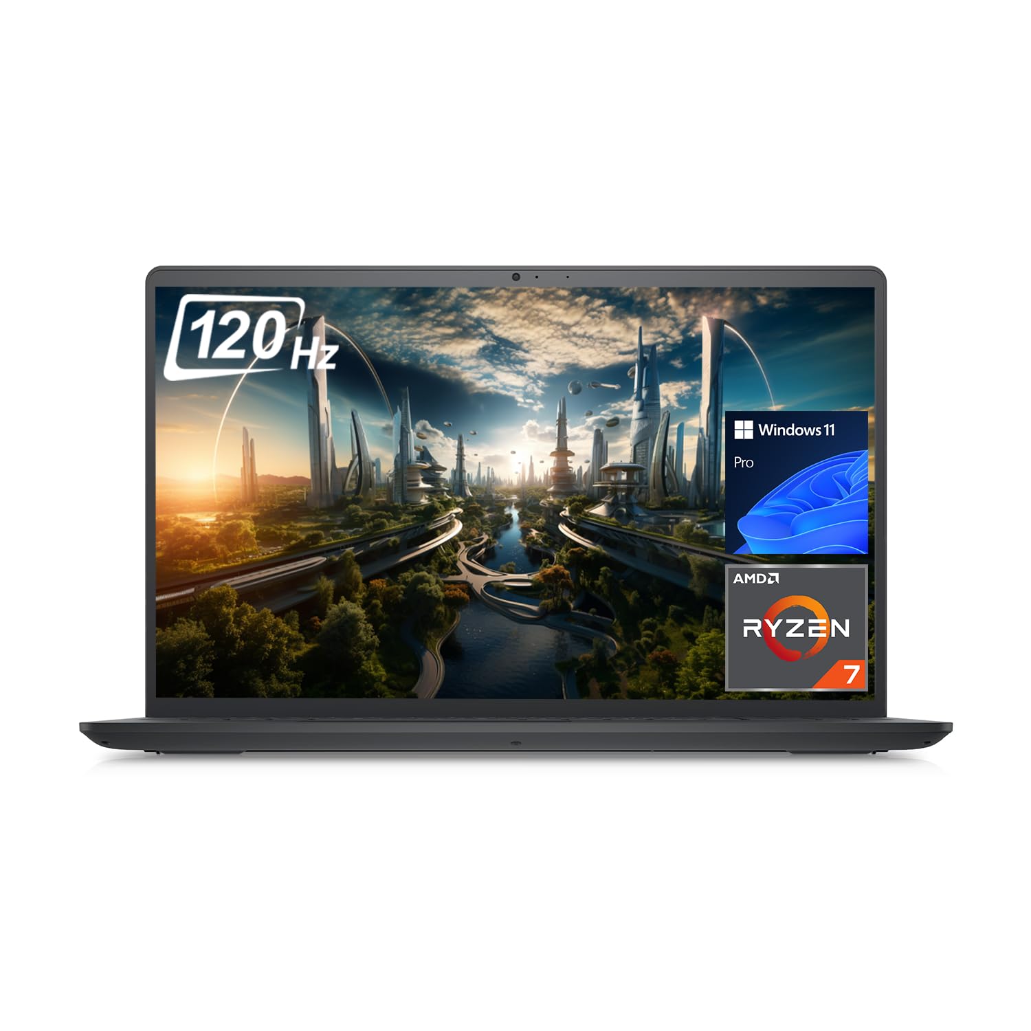 Dell Inspiron 15 3000 Series 3525 Business Laptop, 15.6โ FHD 120Hz Screen, AMD Ryzen 7 5825U Processor, 64GB RAM, 1TB SSD, Webcam, Wi-Fi, HDMI, SD Card Reader, Windows 11 Pro, Black