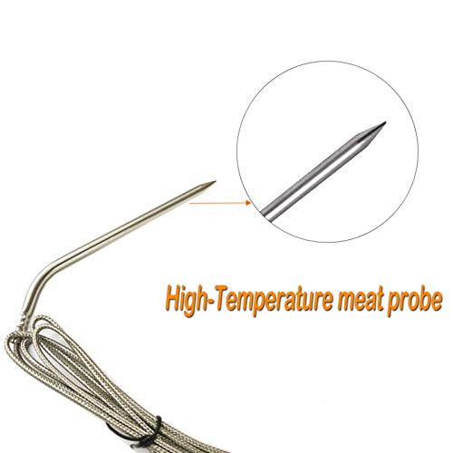 BBQ Future 2-Pack BBQ Grill Meat Temperature Probe for Camp Chef Pellet Grills, Stainless Steel PRO Digital Thermostat Probe