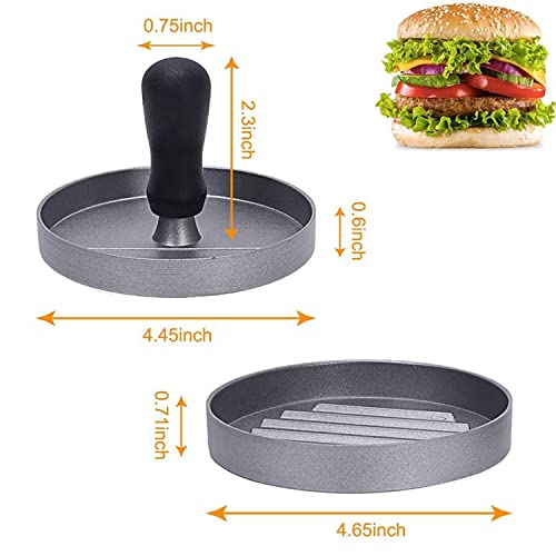 YoCosii Hamburger Press Patty Maker with 100 Free Patty Papers,Non Stick Burger Patty Maker Mold