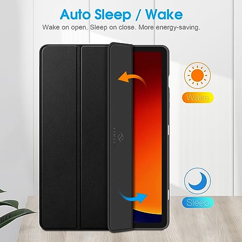 Fintie Slim Case for Samsung Galaxy Tab S9 11 Inch 2023 Model (SM-X710/X716B/X718U) with Built-in S Pen Holder, Soft TPU Smart Stand Back Cover Auto Wake/Sleep Feature, Black