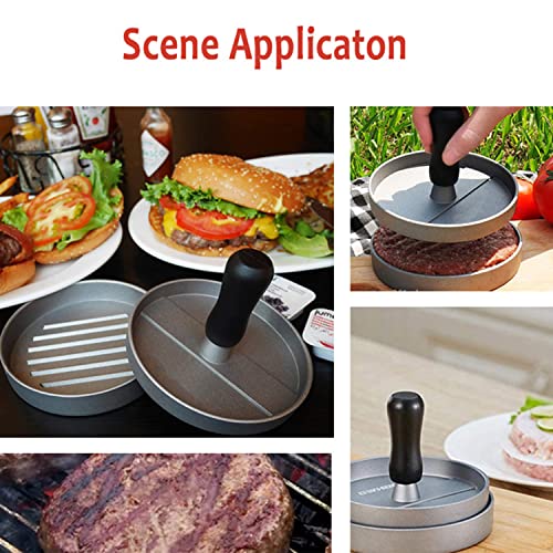 YoCosii Hamburger Press Patty Maker with 100 Free Patty Papers,Non Stick Burger Patty Maker Mold