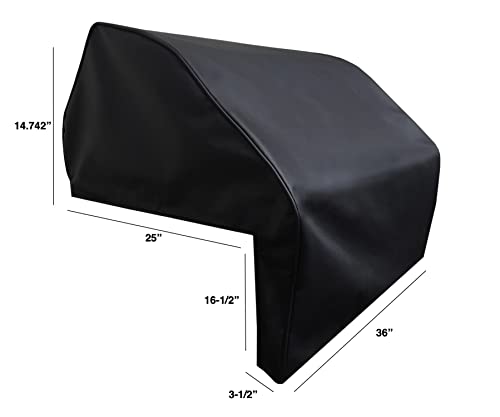Windproof Covers 36 inch Heavy Duty Premium Vinyl Grill Cover to fit Twin Eagles Pellet Smoker Built-in Grill