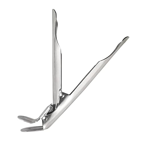 Quantfire Grill Grate Lifter Gripper, Stainless Steel Grate Grabber, Grill Grate Lifter Tool for Big Green Egg,Kamado Joe,Charcoal Grill Smoker,Weber,Primo,Grill Dome