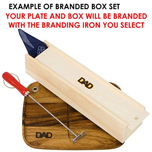 BBQ Fans Western W Branding Iron for Steak, Buns, Wood & Leather
