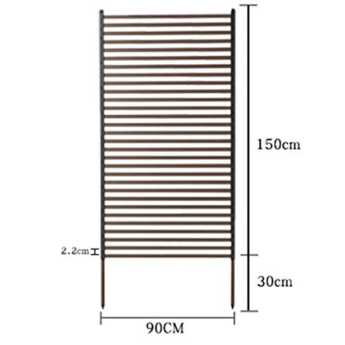 QILIN Garden Decorative Fence, Privacy Screen Courtyard Ground Pipe Fence Inserted Ground Outdoor Gardening Climbing Vine Flower Stand