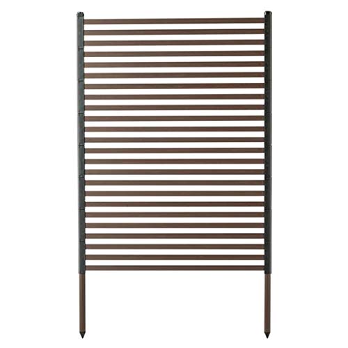 QILIN Garden Decorative Fence, Privacy Screen Courtyard Ground Pipe Fence Inserted Ground Outdoor Gardening Climbing Vine Flower Stand