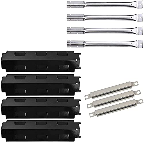 BBQ-Element Replacement Parts for Charbroil 461442114 463441312 463441514 463440109 and Other Grill Models, Heat Plate Shield, Burner Tubes and Crossover Tube Replacement for Char-Broil 463440109