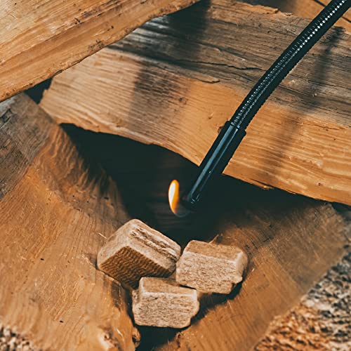 Fire & Flavor Biomass All-Natural Fire Starters - Eco-Friendly Fire Starters for Fireplaces, Campfires, Grills, and Wood Stoves - Odorless, Chemical-Free, and Clean-Burning Fire Starters