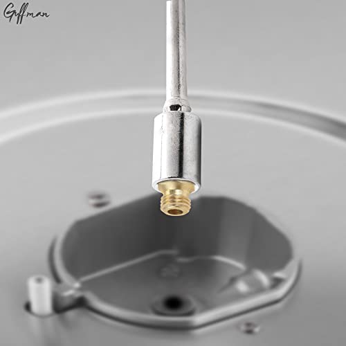 10Pcs Brass Jet Nozzle Propane Orifice Kit - Grill Replacement Parts High Pressure Nozzle Griddle Accessories Kit - Propane Burner Replacement Parts LP Gas Hose Nozzle Conversion Kit