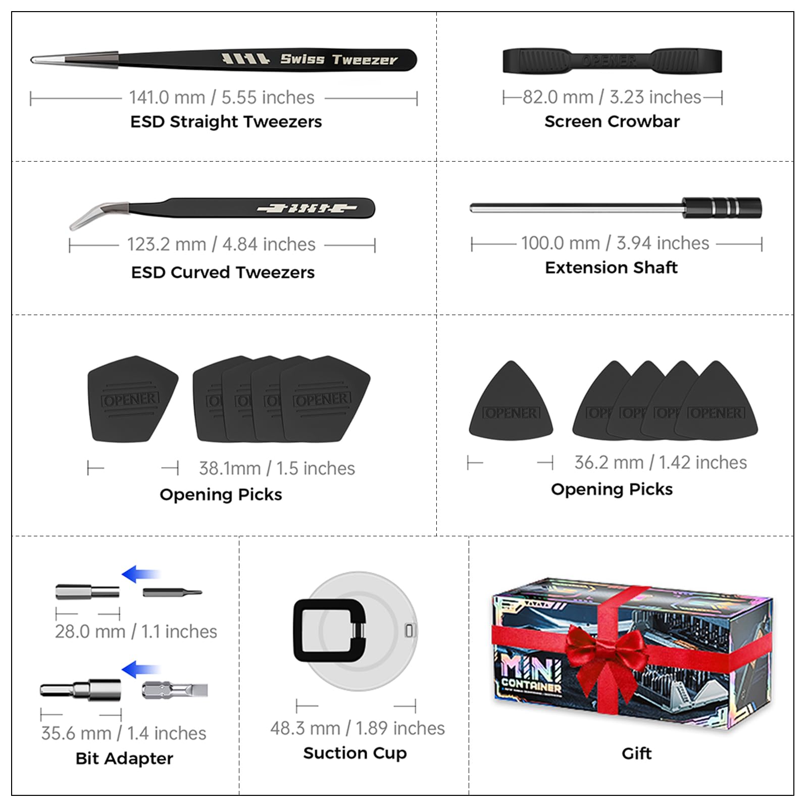 JAKEMY 180 in 1 Precision Screwdriver Set, Computer Screwdriver Kit, Professional Magnetic Repair Tool Kit with Home Drill Bits for Most Laptop, Phone, Xbox, MacBook, Game Console, Modding, DIY