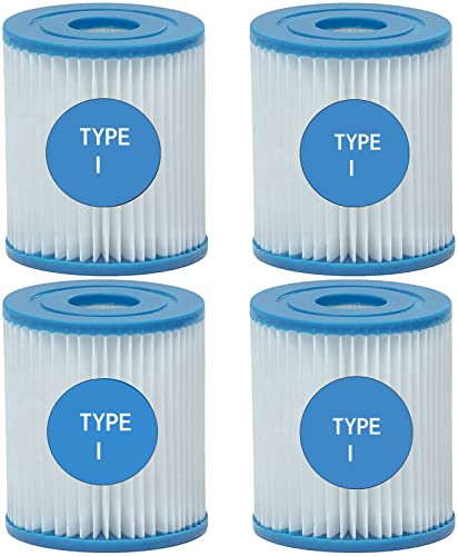 UODDFS Pool Filter Cartridge Type I,330 Gallon Pump Filter Cartridge for Pool Cleaning,Pools Filter Cartridge Size I for Swimming Pool Filter (4 pcs)