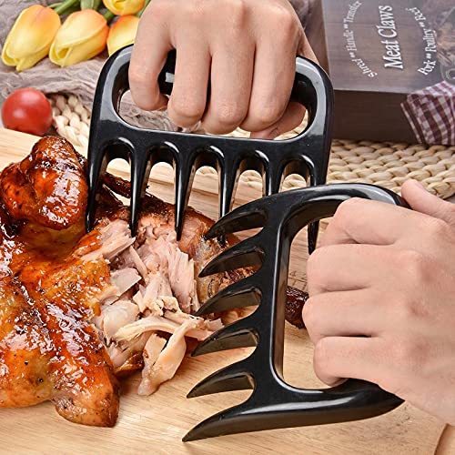 Meat Shredding Claws, Ailelan Meat Claws for Making Pulled Pork, Bear Claws for Shredding Meat, Professional Smoker Grill Accessories For Shredding, Handling and Carving Delicious Foods