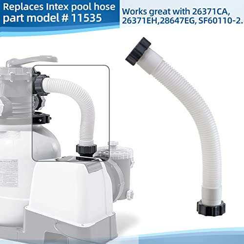 Pool Sand Filter Pump Hose - 11535 Interconnecting Hose Replacement for Intex 16 Inch Sand Filter Pumps & Saltwater Systems