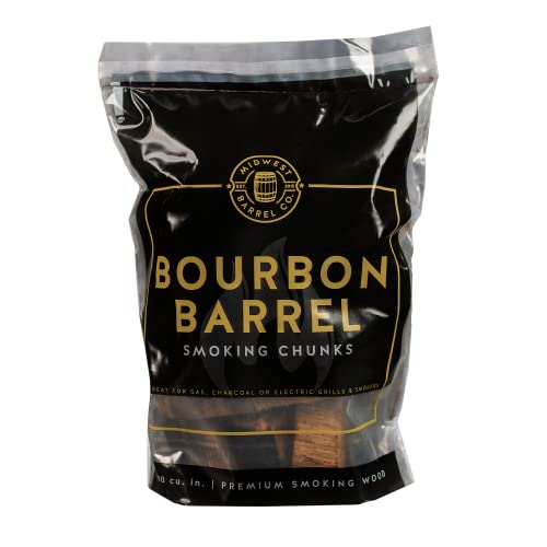 Midwest Barrel Company Authentic Barrel BBQ Smoking Wood (Bourbon Barrel Smoking Wood Chunks)
