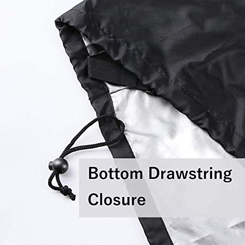 Grill Cover 58 inch, iCOVER Waterproof BBQ Gas Grill Cover, Polyester Easy On/Off, Dustproof Fade Resistant for Weber Char-Broil Nexgrill and More Grills
