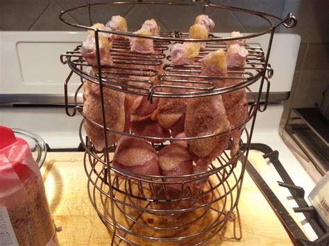 only fire 2pcs Chicken Leg Rack Fits for Char Broil Big Easy - Hang Up to 12 Chicken Legs or Wings