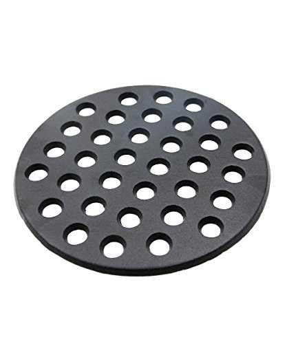 BBQ High Heat Cast Iron Charcoal Fire Grate Fits for Large big green egg fire grate and kamado joe grill parts charcoal grate replacement accessories-9'' LFGC