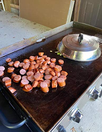 ZHOUWHJJ Pack of 2 BBQ Stainless Steel 12" Round Basting Cover/Cheese Melting Dome and Steaming Cover, Best for Flat Top Griddle Grill and other Grills, Smokers