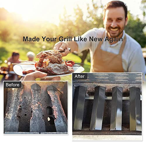 Criditpid Grill Replacement Parts for Brinkman 810-3660-S, 810-3661-F Models. Grill Heat Plate Shields, Pipe Burner Tubes and Crossover Tubes for Brinkman 810-3660-S.