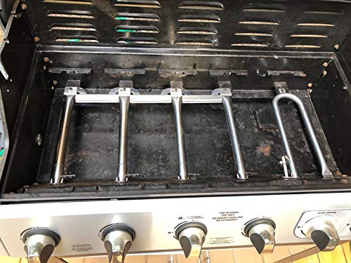 Criditpid Grill Replacement Parts for Brinkman 810-3660-S, 810-3661-F Models. Grill Heat Plate Shields, Pipe Burner Tubes and Crossover Tubes for Brinkman 810-3660-S.