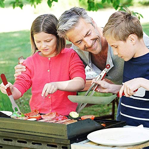 Zen-T - 17 Piece Grill Griddle Tool Kit - Griddle Accessories for Blackstone - Professional Grade Stainless Steel BBQ Tools - Perfect Grilling Utensils for All Your Grilling Needs + Bonus Recipe Ebook