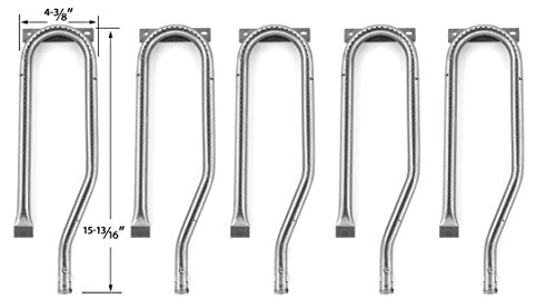 Grill Parts Gallery Replacement Kit for Jenn-air 740-0141, 750-0141, 750-0142 Gas Models Includes 5 Burners & 5 Heat Plates