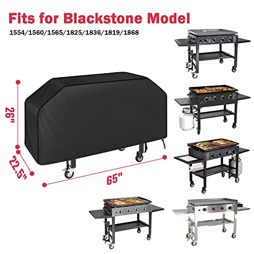 iCOVER 36 inch Griddle Cover for Blackstone, Waterproof Lightweight Polyester Barbecue Cover Flat Top Gas Grill Cover for Blackstone 36" Griddle Cooking Station for Camp Chef