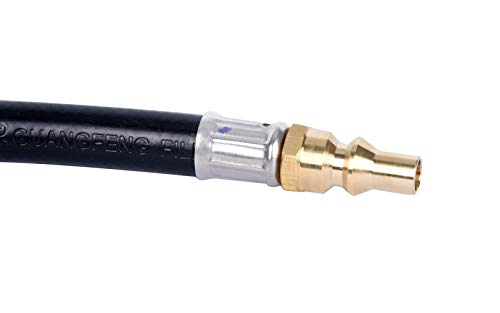 GasSaf 6FT Quick Connect Propane Hose for RV to Grill, 1/4" Quick Disconnect Lp Gas Line Connects 1 lb Portable Appliance to RV