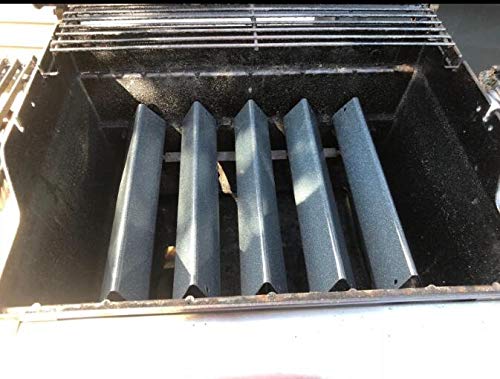 GRISUN 7636 15.3 Inch Flavorizer Bars for Weber Spirit I & II 300 Series - Spirit E310 E320 E330 S310 S320 S330 Gas Grill with Front Control Knobs Replacement Parts, Porcelain Enameled Heat Tent 16GA