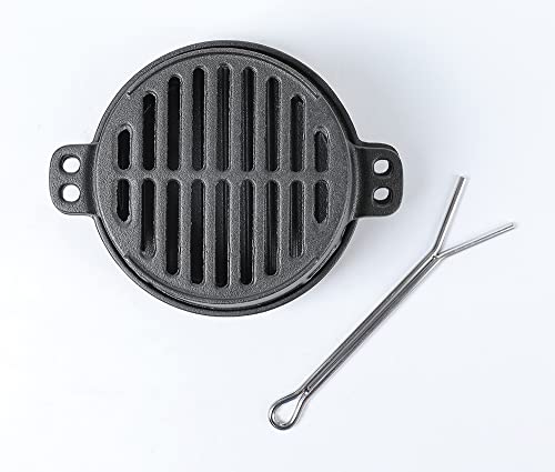 HAWOK Pre-seasoned Hibachi Grill, Charcoal Grill for Outdoor Camping BBQ Cooking……