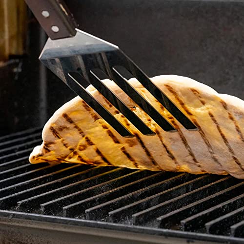 GrillGrate - 12" Panel Set - 2 Interlocking GrillGrates + Grilling Tool (13"L x 10.5"W) - Premium Replacement Grill Grate