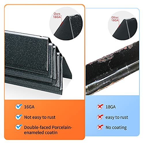 GRISUN 7636 15.3 Inch Flavorizer Bars for Weber Spirit I & II 300 Series - Spirit E310 E320 E330 S310 S320 S330 Gas Grill with Front Control Knobs Replacement Parts, Porcelain Enameled Heat Tent 16GA