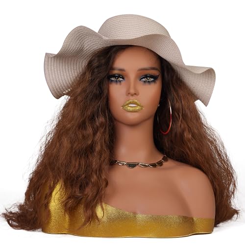 L7 MANNEQUIN Lifesize Mannequin Head Wigs Earrings Jewelry Display Model Head with Evening Dress Painting Model Head with Hand Shoulder Bust Stand