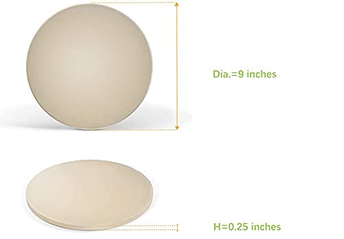 Round 9" Pizza Stone, White