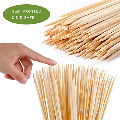 120 PCS Bamboo Marshmallow Roasting Sticks, SMores Skewers for Fire Pit, Extra Long 30 Inch Heavy Duty 5mm Thick Wooden SMores Sticks for Open Fire Pits Roaster Barbecue Hot Dog Camping Kebab Sausage