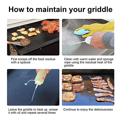 Professional Flat Top Steel Griddle for Camp Chef,Accessories for Camp Chef GB90D, TB90LW, TB90, TB90LWG, TB90LWG15, SPG90B, CCH3 Model Stoves,16'' x 38'' Griddle with Carry Bag