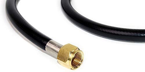DOZYANT 18 Feet Propane Hose Extension with 3/8" Female Flare on Both Ends, Flexible Propane Gas Line Pipe for RV, BBQ Grill, Propane Tank, Heater and More