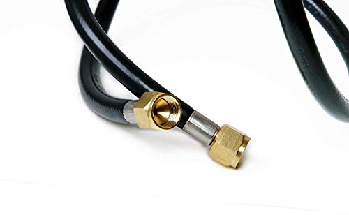 DOZYANT 18 Feet Propane Hose Extension with 3/8" Female Flare on Both Ends, Flexible Propane Gas Line Pipe for RV, BBQ Grill, Propane Tank, Heater and More