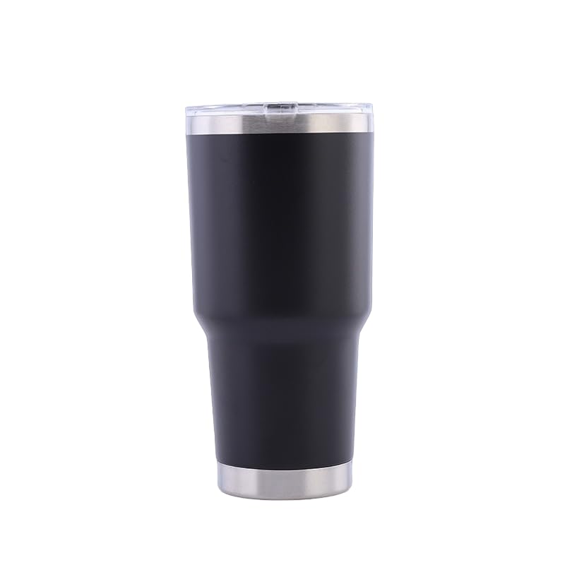 30 oz Insulated Tumbler with Lid and Straw for Iced Tea,Coffee or Water,Stainless Steel Double Vacuum Coffee Tumbler Cup, Powder Coated Travel Mug for Home, Office,Travel and Hiking, Termo de 30 oz