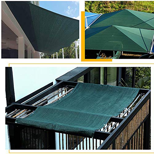 LKLXJ Roof Sunshade Fabric Rectangle Dark GreenïŒ75% Shade ProtectionïŒ Shade Cloth Garden Canopy ïŒ Patio Insulation NetïŒHeavy Duty Full Size for Animal Houses and Courtyard Privacy Fences
