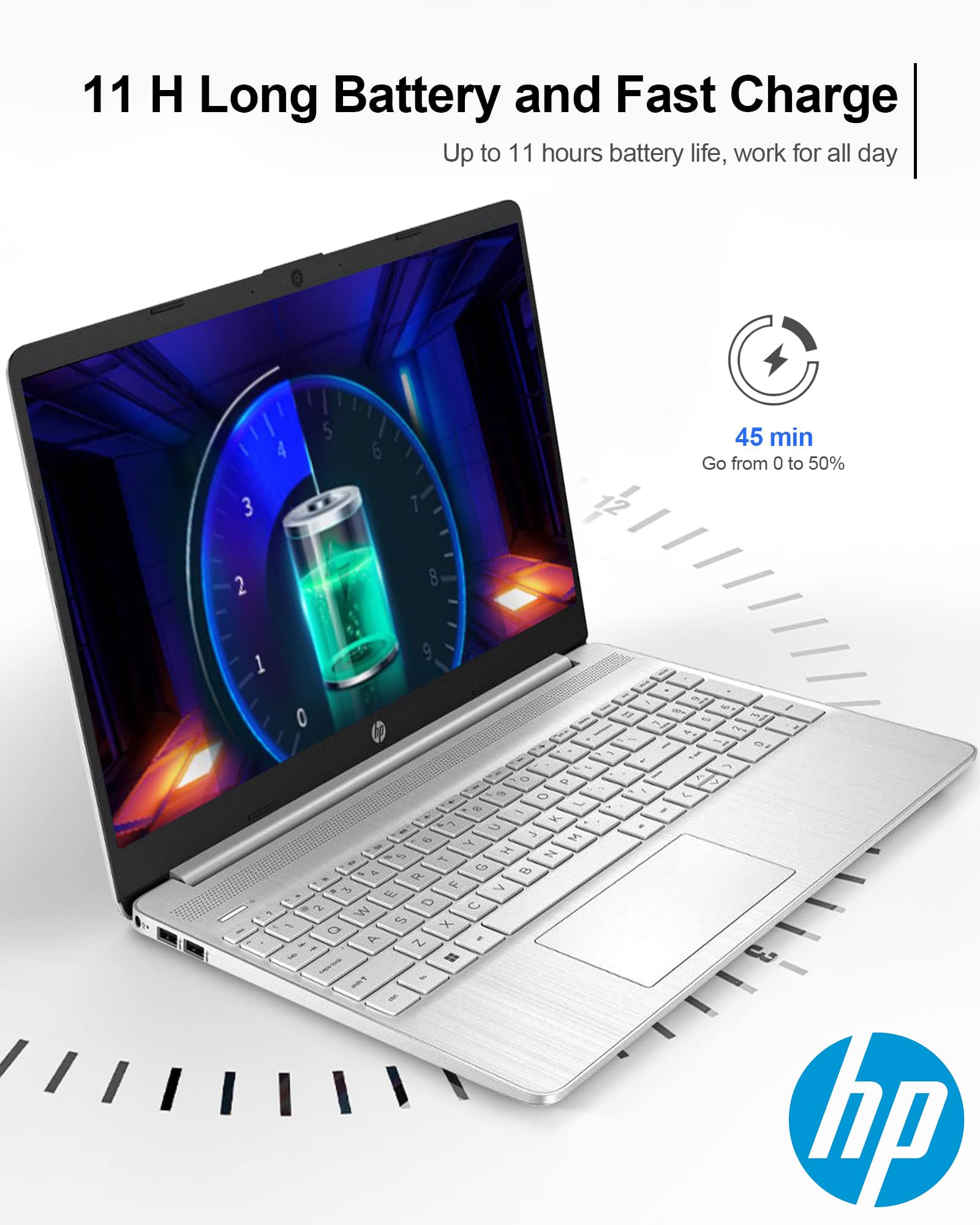 HP 15.6 Inch Touchscreen Laptop for College Students, School, 11th Gen Intel Core i3-1115G4, Windows 11 Pro, 16GB RAM, 1TB SSD, HDMI, WiFi 5.0, Silver, PCM