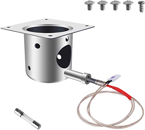 lapego Fire Burn Pot and Hot Rod Ignitor Kit Replacement Parts for Traeger Wood Pellet Grills Fire Pot and Igniter Combo Replacement for Traeger and Pit boss Pellet Grill