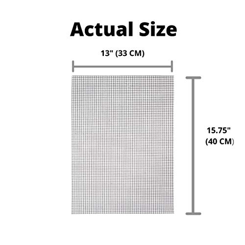 JUENFO Grill Mesh Mats for Outdoor Grill- 2020 Upgraded Reusable NonStick BBQ Grill Mesh Mat with Extreme Heat Resistance of 360°C/600°F for Long Use- Easy Clean 3 Pack Mesh Grill Mat for All Grills