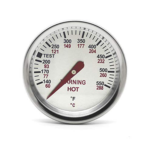 9815 & 62538 Accurate Grill Thermometer Replacement for Weber Genesis Silver B/C, Genesis Gold B/C, Genesis 1000-5500 Series, Temperature Gauge with a 5” Prong, Thermostat for Weber Gas Grill