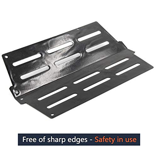 Hongso 65505 7622 Porcelain-Coated Steel Heat Deflector Replacement for Weber Genesis 300 Series E/S-310 E/S-320 E/S-330 with Front-Mounted Control 13 1/4" Flavorizer Bar Heat Shield Plate 62756