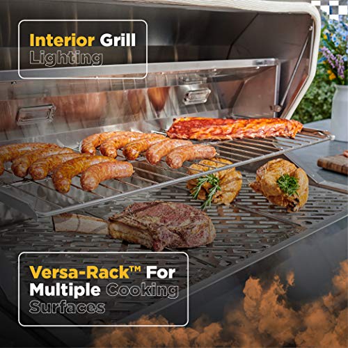 Coyote 36 Inch Freestanding Pellet Grill on Cart, Stainless Steel, Intuitive Digital Touch Control - C1P36-FS