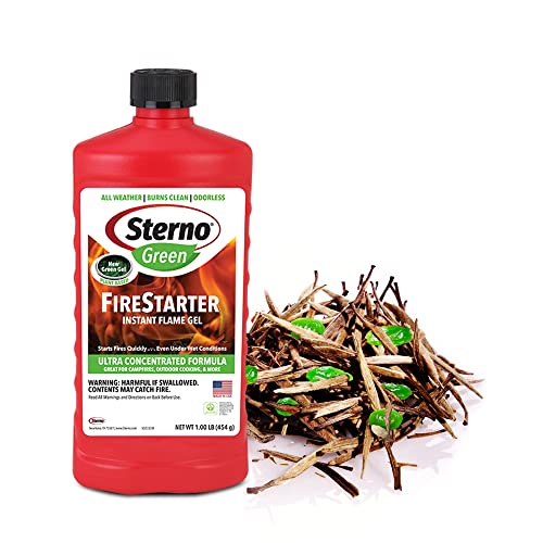 Sterno All- Weather Instant Flame Gel Fire Starter Fire Starter, Weather Instant Flame Gel Fire Starter, Assorted