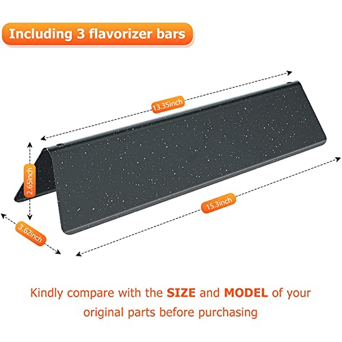 Coisien 7635 15.3 Inch Flavorizer Bars for Weber Spirit 200 Series Gas Grills, Heat Plate Tent with Front Control Knobs Parts for Spirit E210, E220, S210, S220 (Flavorizer Bars)