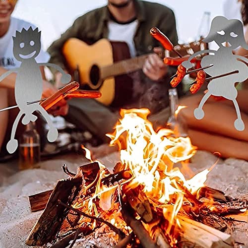 Funny Marshmallow Roasting Sticks - Hot Dog Roasting Sticks for Fire Pit Campfire Including Sticks