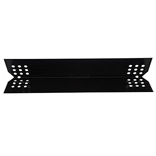 GasSaf 14 9/16" Heat Shield, Flame Tamer, Burner Covers, Porcelain Steel Heat Plate Replacement for Kenmore, Nexgrill, Grill Master 720-0697, 720-0737 and Others (4 PCS)